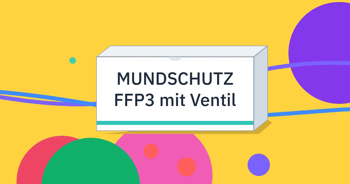 Symbolbild: Packung mit der Aufschrift MUNDSCHUTZ FFP3 mit Ventil (PZN 00212831) – Verfügbarkeit und Bezug in Apotheken in Frankfurt am Main