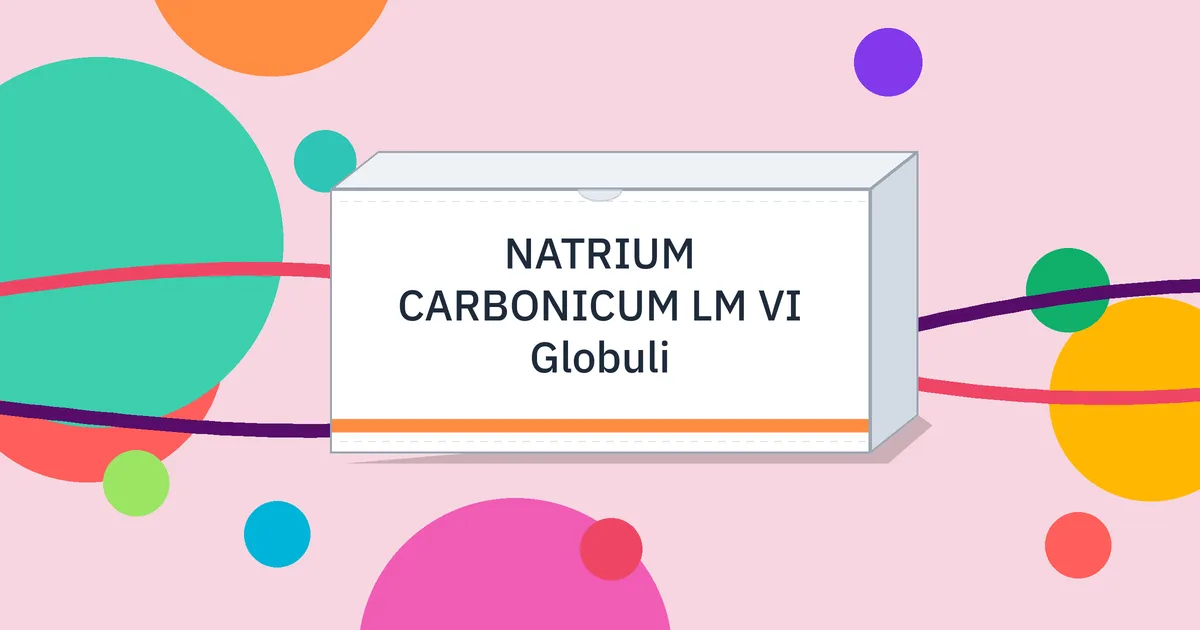 Symbolbild: Packung mit der Aufschrift NATRIUM CARBONICUM LM VI Globuli (PZN 02659766) – Verfügbarkeit und Bezug in Apotheken in Frankfurt am Main