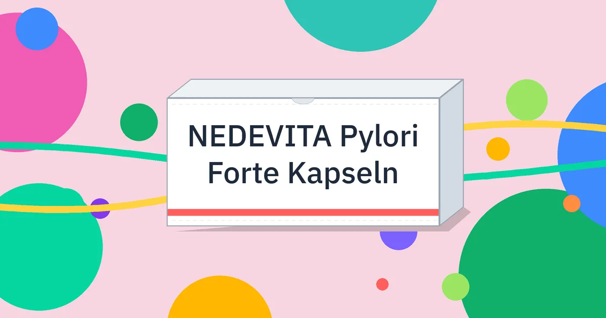 Symbolbild: Packung mit der Aufschrift NEDEVITA Pylori Forte Kapseln (PZN 19223174) – Verfügbarkeit und Bezug in Apotheken in Frankfurt am Main