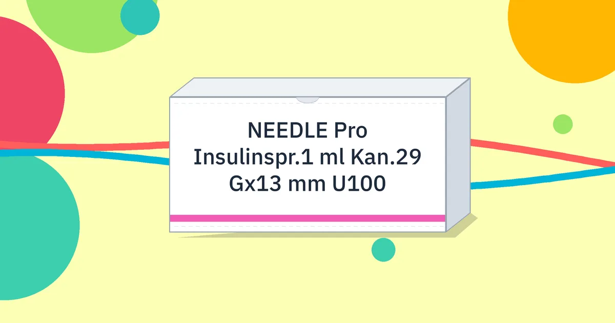 Symbolbild: Packung mit der Aufschrift NEEDLE Pro Insulinspr.1 ml Kan.29 Gx13 mm U100 (PZN 09106651) – Verfügbarkeit und Bezug in Apotheken in Frankfurt am Main
