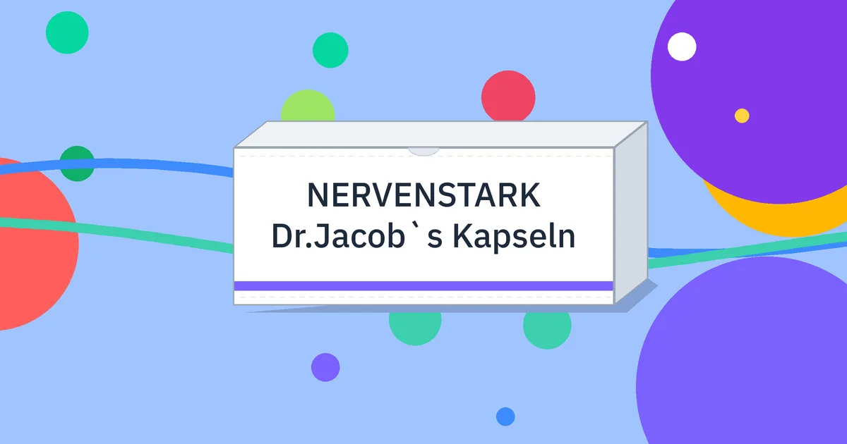 Symbolbild: Packung mit der Aufschrift NERVENSTARK Dr.Jacob`s Kapseln (PZN 14399767) – Verfügbarkeit und Bezug in Apotheken in Frankfurt am Main