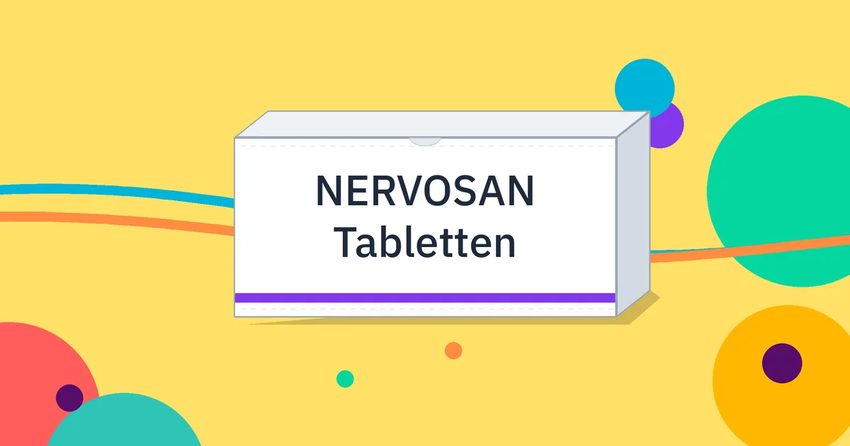 Symbolbild: Packung mit der Aufschrift NERVOSAN Tabletten (PZN 12411464) – Verfügbarkeit und Bezug in Apotheken in Frankfurt am Main