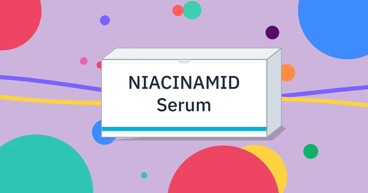 Symbolbild: Packung mit der Aufschrift NIACINAMID Serum (PZN 18884086) – Verfügbarkeit und Bezug in Apotheken in Frankfurt am Main