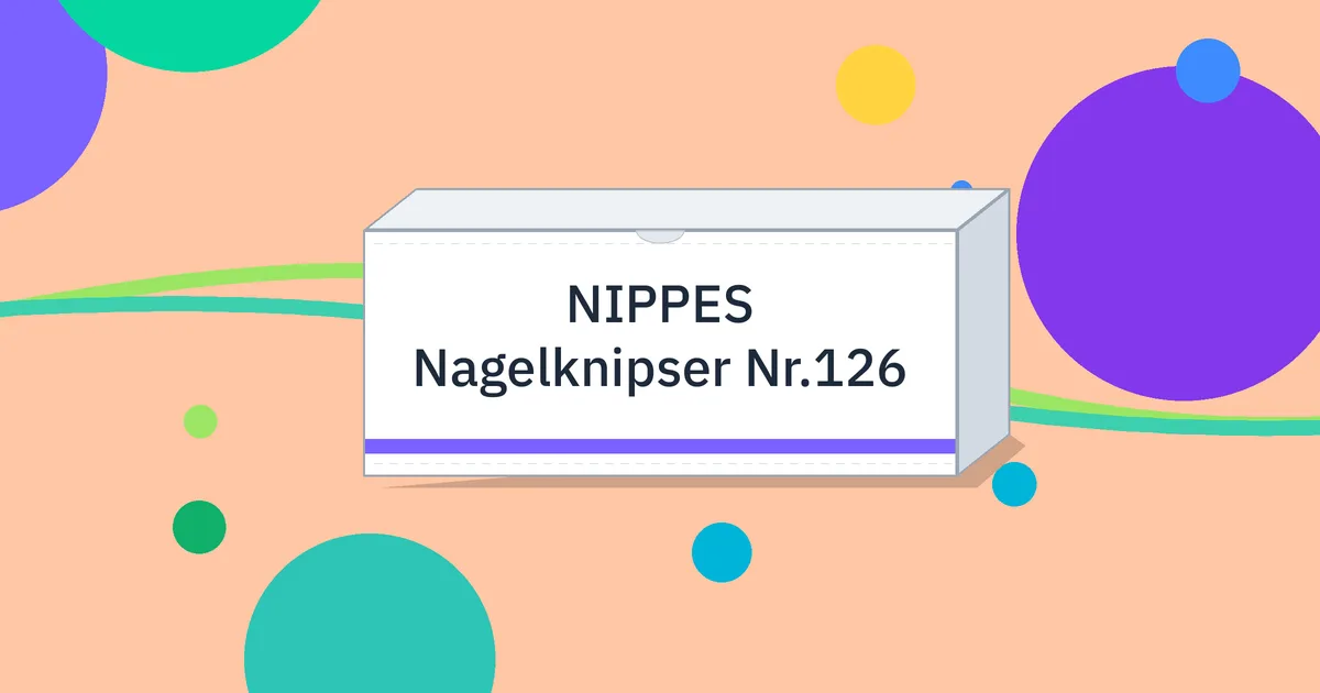 Symbolbild: Packung mit der Aufschrift NIPPES Nagelknipser Nr.126 (PZN 07615153) – Verfügbarkeit und Bezug in Apotheken in Frankfurt am Main