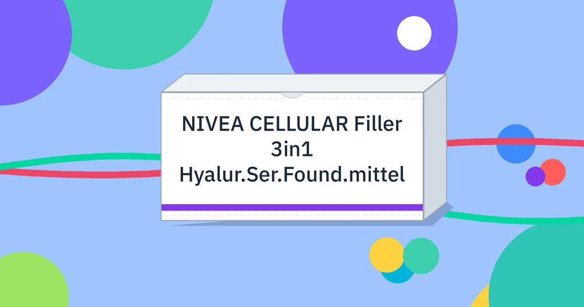 Symbolbild: Packung mit der Aufschrift NIVEA CELLULAR Filler 3in1 Hyalur.Ser.Found.mittel (PZN 18206989) – Verfügbarkeit und Bezug in Apotheken in Frankfurt am Main
