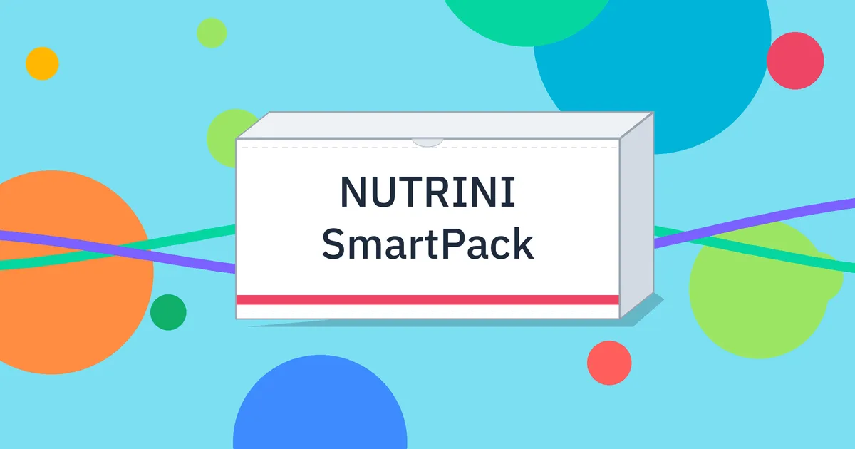 Symbolbild: Packung mit der Aufschrift NUTRINI SmartPack (PZN 14133006) – Verfügbarkeit und Bezug in Apotheken in Frankfurt am Main