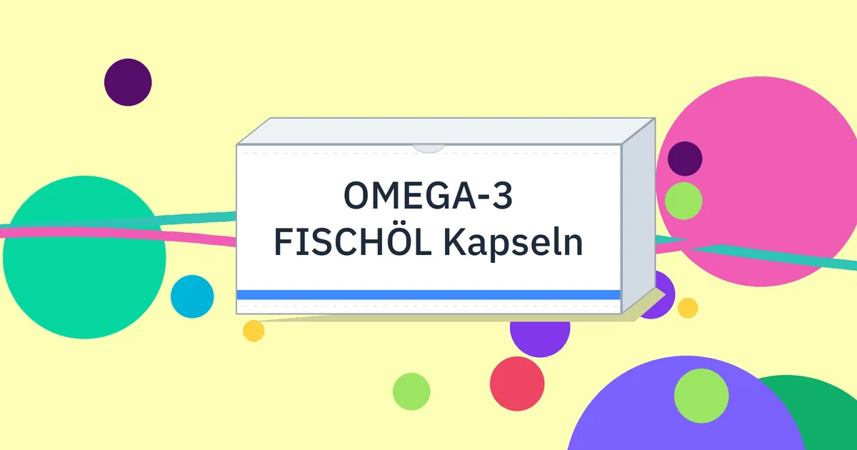 Symbolbild: Packung mit der Aufschrift OMEGA-3 FISCHÖL Kapseln (PZN 06772850) – Verfügbarkeit und Bezug in Apotheken in Frankfurt am Main