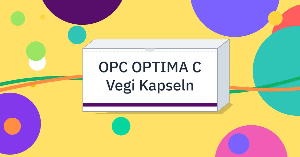 Symbolbild: Packung mit der Aufschrift OPC OPTIMA C Vegi Kapseln (PZN 02134851) – Verfügbarkeit und Bezug in Apotheken in Frankfurt am Main