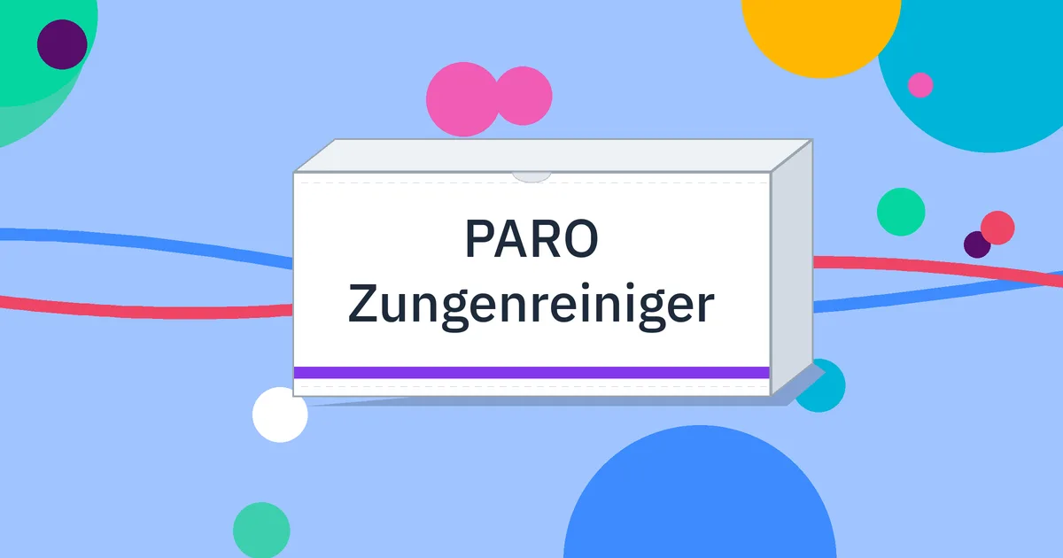 Symbolbild: Packung mit der Aufschrift PARO Zungenreiniger (PZN 17373308) – Verfügbarkeit und Bezug in Apotheken in Frankfurt am Main