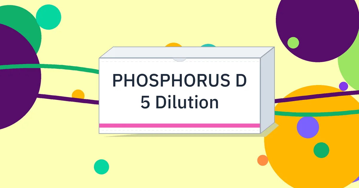 Symbolbild: Packung mit der Aufschrift PHOSPHORUS D 5 Dilution (PZN 01573146) – Verfügbarkeit und Bezug in Apotheken in Frankfurt am Main