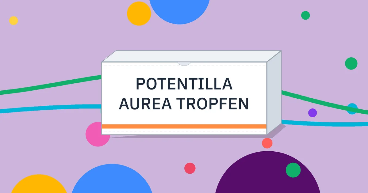 Symbolbild: Packung mit der Aufschrift POTENTILLA AUREA TROPFEN (PZN 10408920) – Verfügbarkeit und Bezug in Apotheken in Frankfurt am Main