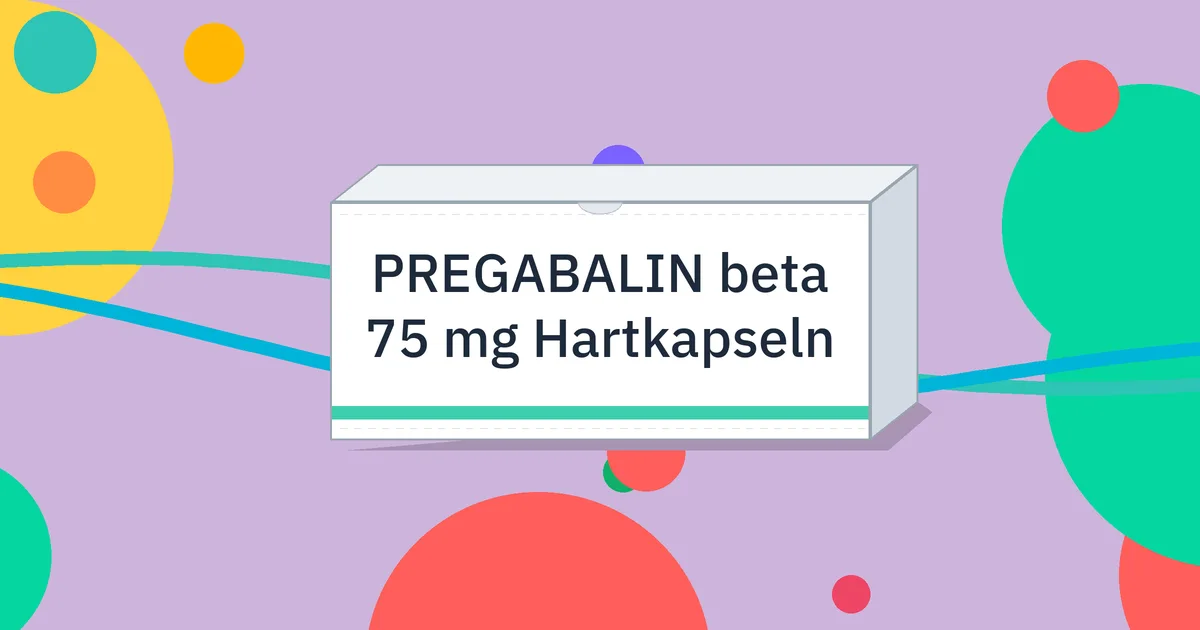 Symbolbild: Packung mit der Aufschrift PREGABALIN beta 75 mg Hartkapseln (PZN 12740357) – Verfügbarkeit und Bezug in Apotheken in Frankfurt am Main