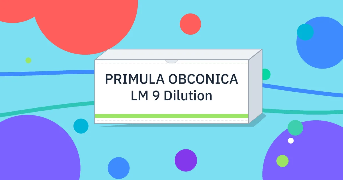 Symbolbild: Packung mit der Aufschrift PRIMULA OBCONICA LM 9 Dilution (PZN 13666999) – Verfügbarkeit und Bezug in Apotheken in Frankfurt am Main
