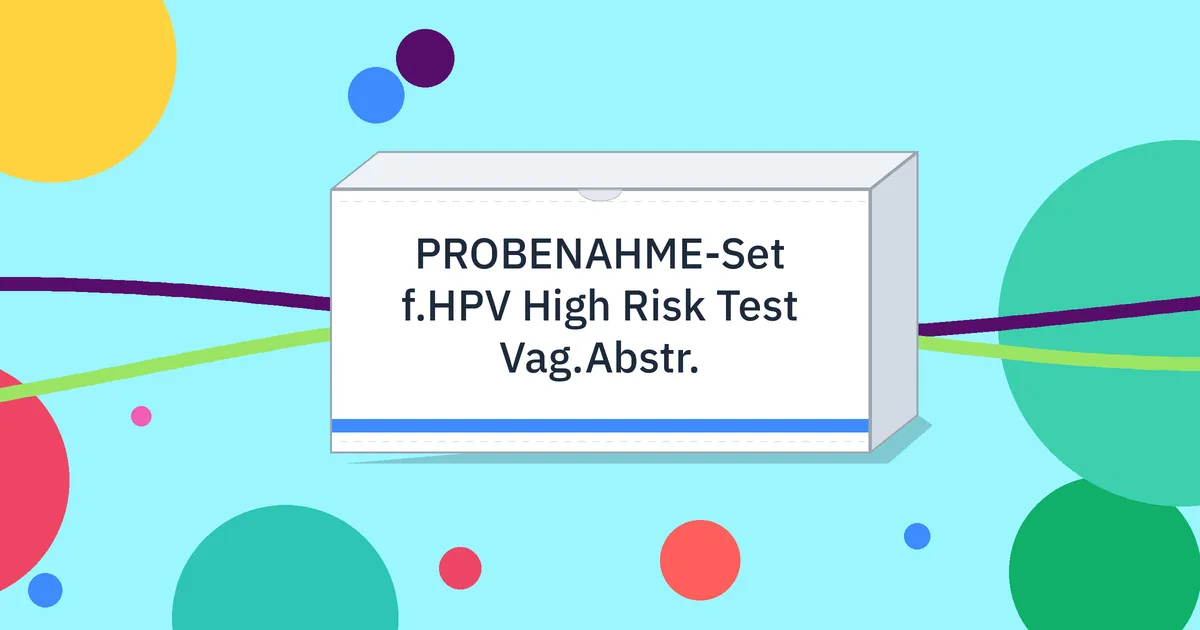 Symbolbild: Packung mit der Aufschrift PROBENAHME-Set f.HPV High Risk Test Vag.Abstr. (PZN 18803260) – Verfügbarkeit und Bezug in Apotheken in Frankfurt am Main