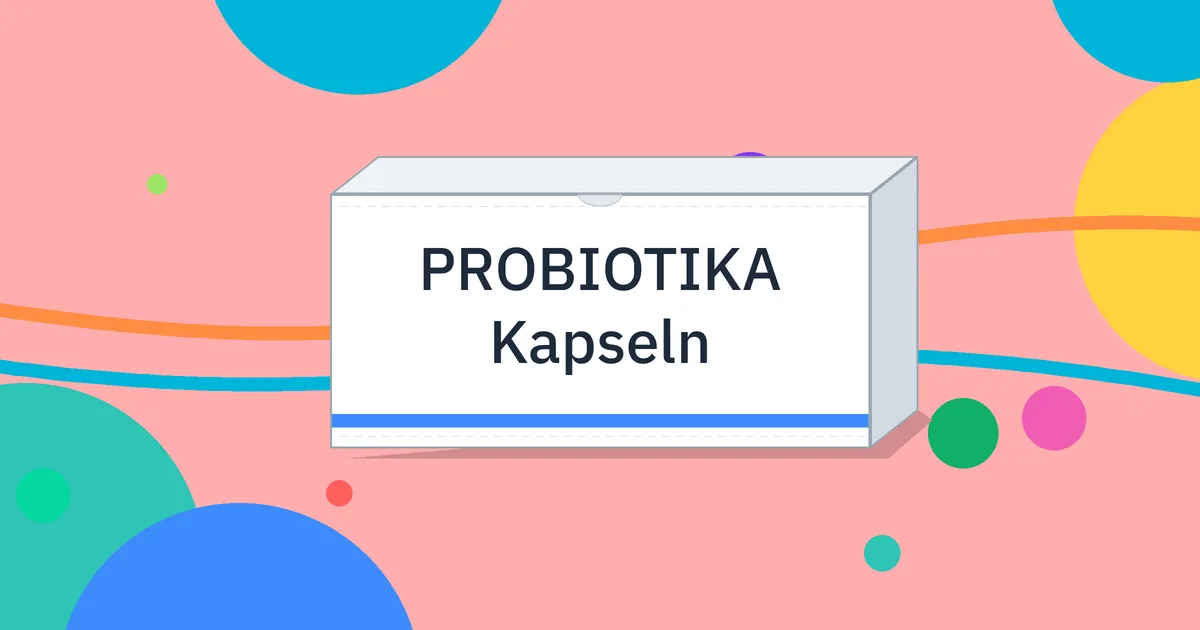 Symbolbild: Packung mit der Aufschrift PROBIOTIKA Kapseln (PZN 19392221) – Verfügbarkeit und Bezug in Apotheken in Frankfurt am Main