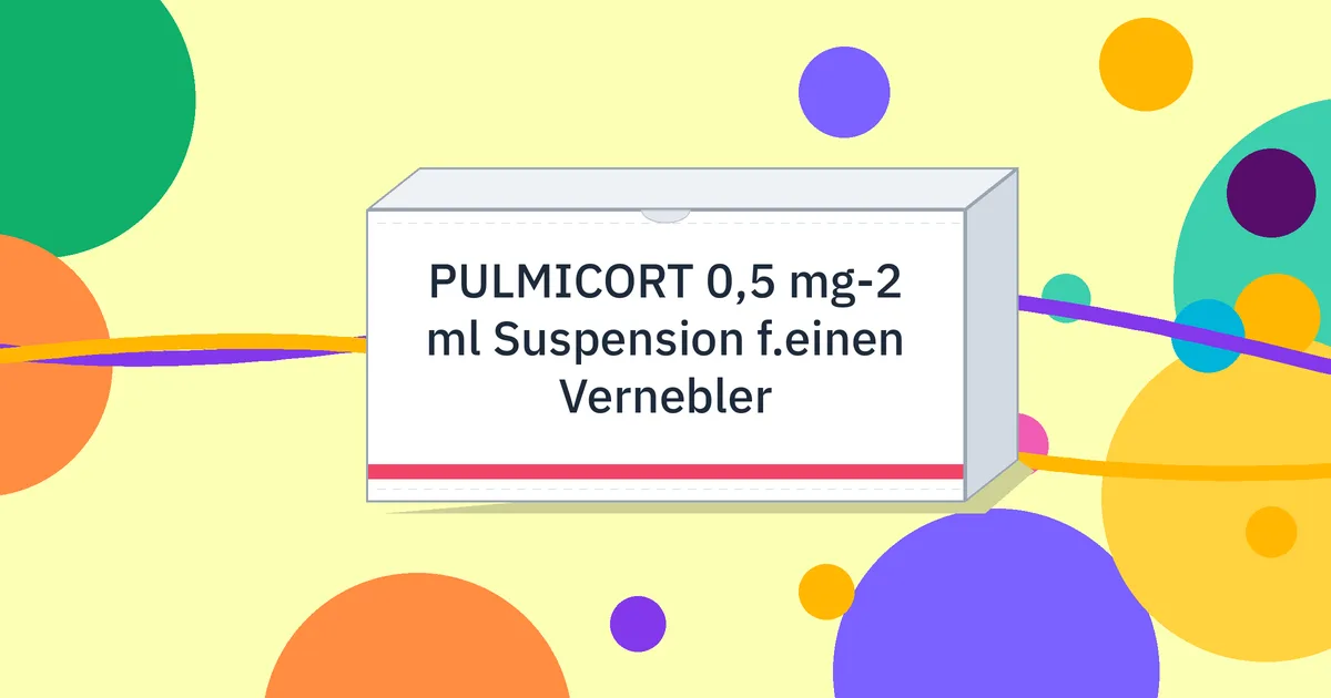 Symbolbild: Packung mit der Aufschrift PULMICORT 0,5 mg-2 ml Suspension f.einen Vernebler (PZN 00113230) – Verfügbarkeit und Bezug in Apotheken in Frankfurt am Main