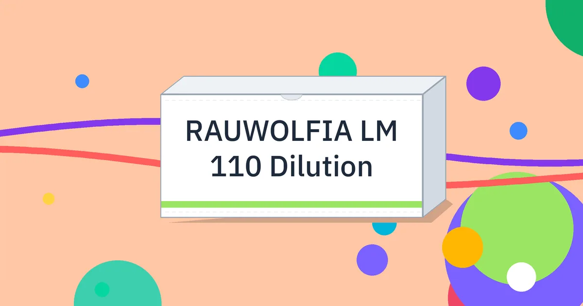 Symbolbild: Packung mit der Aufschrift RAUWOLFIA LM 110 Dilution (PZN 13046937) – Verfügbarkeit und Bezug in Apotheken in Frankfurt am Main