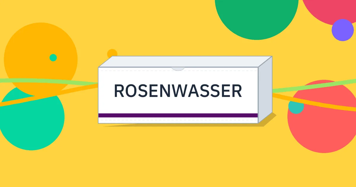 Symbolbild: Packung mit der Aufschrift ROSENWASSER (PZN 16912105) – Verfügbarkeit und Bezug in Apotheken in Frankfurt am Main