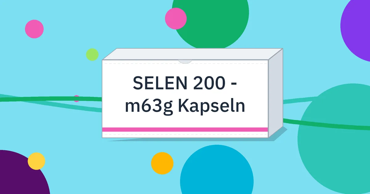 Symbolbild: Packung mit der Aufschrift SELEN 200 -m63g Kapseln (PZN 17965753) – Verfügbarkeit und Bezug in Apotheken in Frankfurt am Main