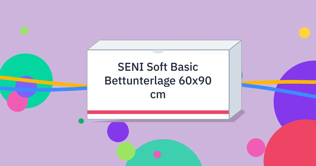 Symbolbild: Packung mit der Aufschrift SENI Soft Basic Bettunterlage 60x90 cm (PZN 13366004) – Verfügbarkeit und Bezug in Apotheken in Frankfurt am Main