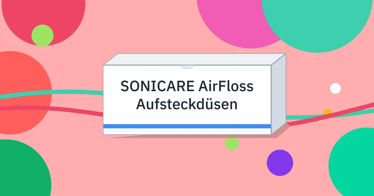 Symbolbild: Packung mit der Aufschrift SONICARE AirFloss Aufsteckdüsen (PZN 10067761) – Verfügbarkeit und Bezug in Apotheken in Frankfurt am Main