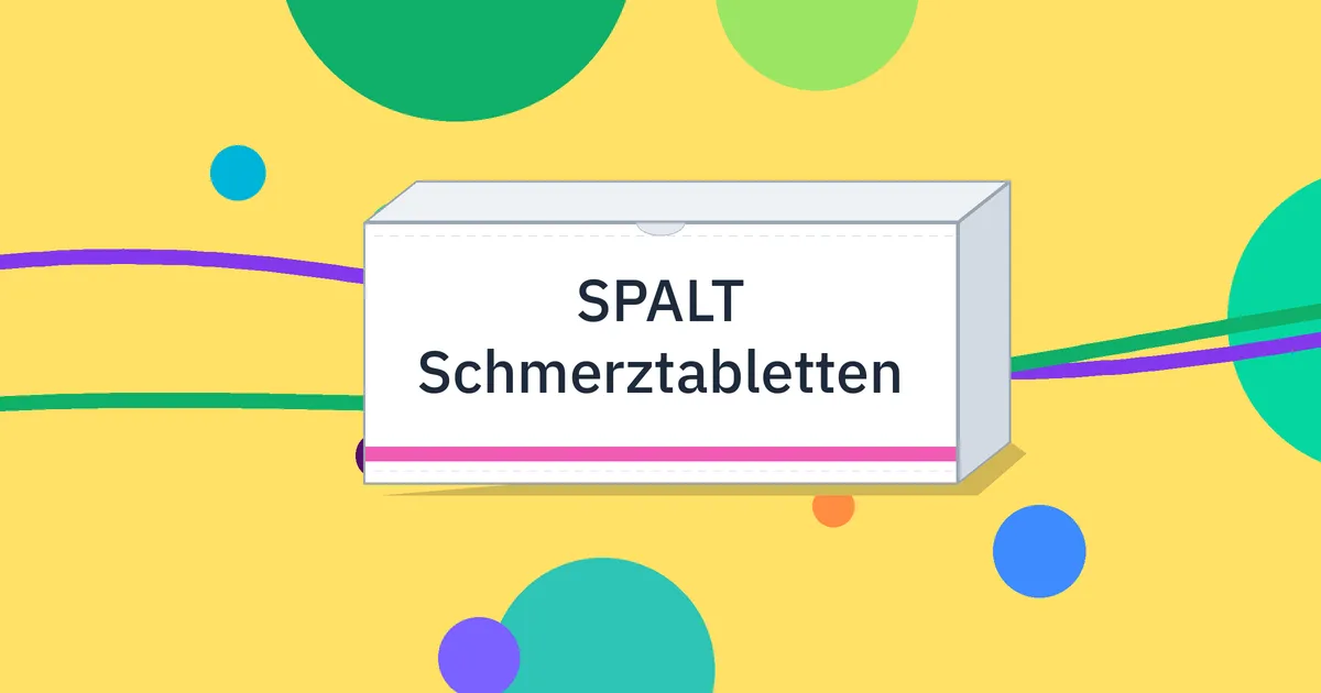 Symbolbild: Packung mit der Aufschrift SPALT Schmerztabletten (PZN 01743393) – Verfügbarkeit und Bezug in Apotheken in Frankfurt am Main