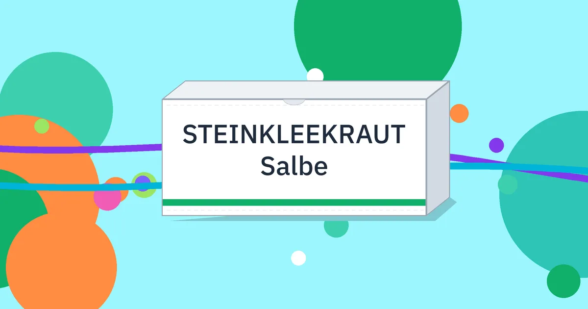 Symbolbild: Packung mit der Aufschrift STEINKLEEKRAUT Salbe (PZN 18396323) – Verfügbarkeit und Bezug in Apotheken in Frankfurt am Main