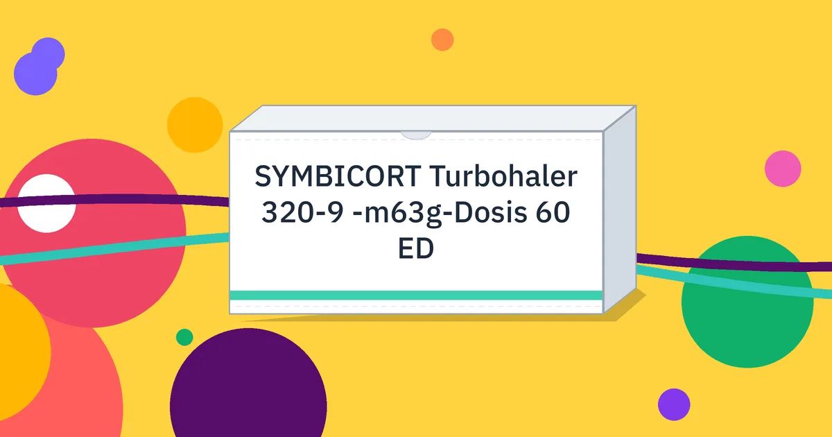Symbolbild: Packung mit der Aufschrift SYMBICORT Turbohaler 320-9 -m63g-Dosis 60 ED (PZN 06628076) – Verfügbarkeit und Bezug in Apotheken in Frankfurt am Main