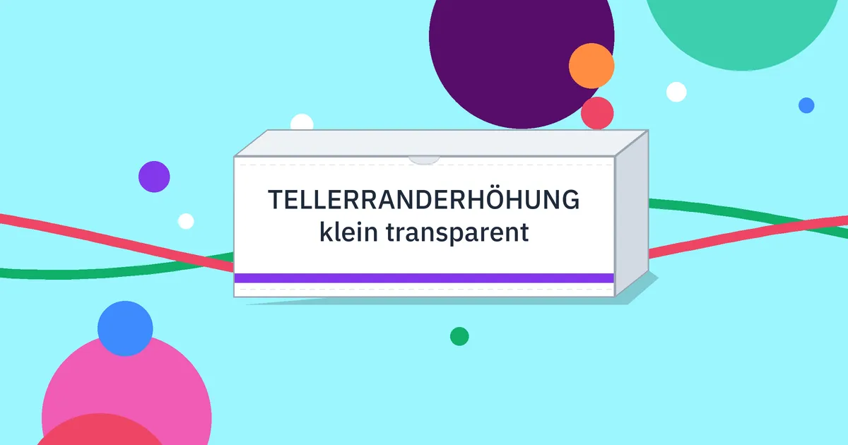 Symbolbild: Packung mit der Aufschrift TELLERRANDERHÖHUNG klein transparent (PZN 01517113) – Verfügbarkeit und Bezug in Apotheken in Frankfurt am Main