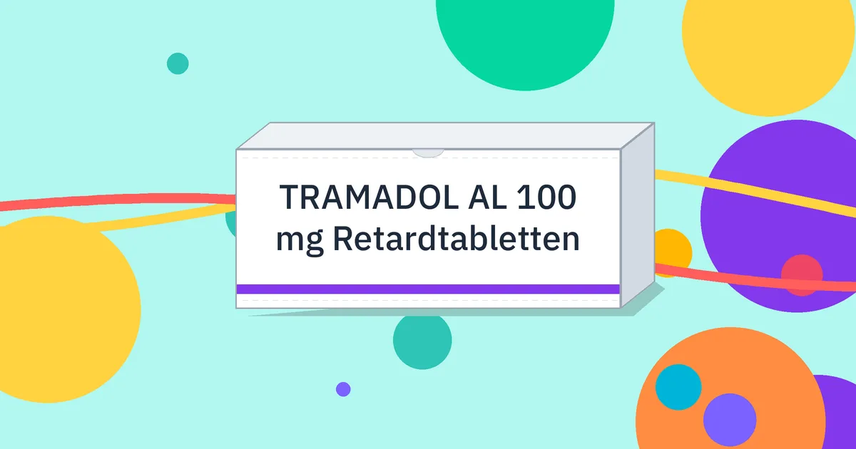 Symbolbild: Packung mit der Aufschrift TRAMADOL AL 100 mg Retardtabletten (PZN 02765959) – Verfügbarkeit und Bezug in Apotheken in Frankfurt am Main