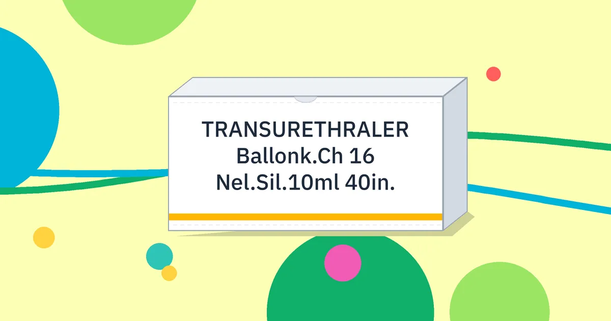 Symbolbild: Packung mit der Aufschrift TRANSURETHRALER Ballonk.Ch 16 Nel.Sil.10ml 40in. (PZN 04210800) – Verfügbarkeit und Bezug in Apotheken in Frankfurt am Main