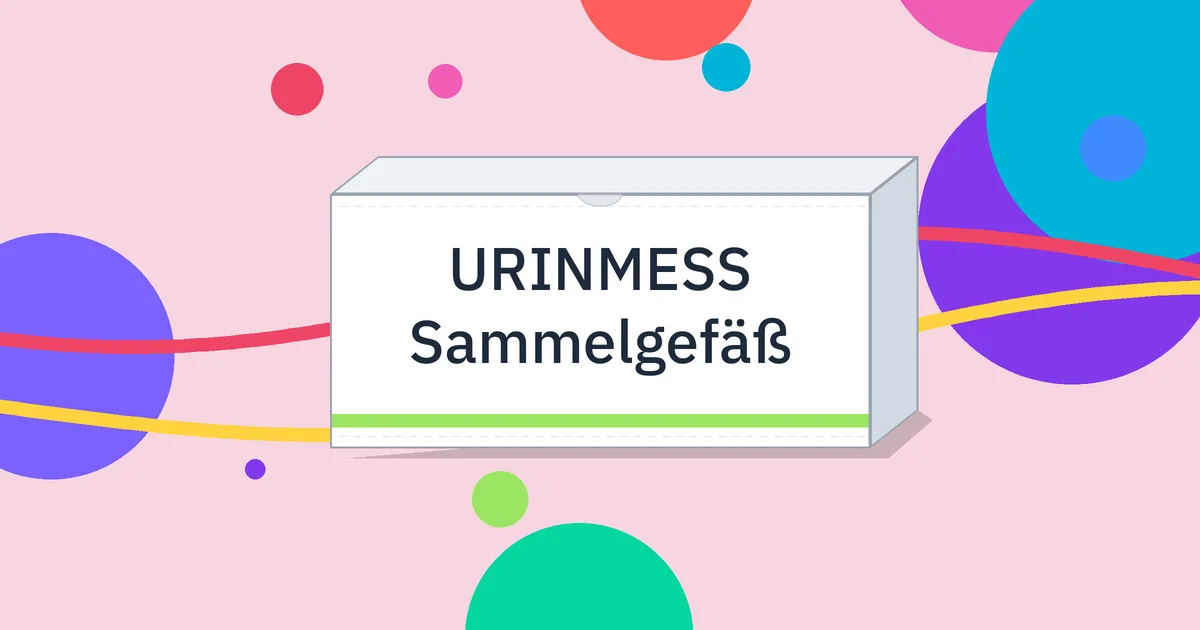 Symbolbild: Packung mit der Aufschrift URINMESS Sammelgefäß (PZN 01401586) – Verfügbarkeit und Bezug in Apotheken in Frankfurt am Main