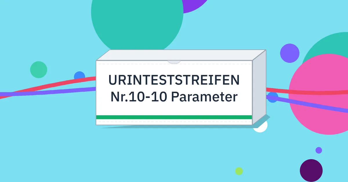 Symbolbild: Packung mit der Aufschrift URINTESTSTREIFEN Nr.10-10 Parameter (PZN 03863523) – Verfügbarkeit und Bezug in Apotheken in Frankfurt am Main