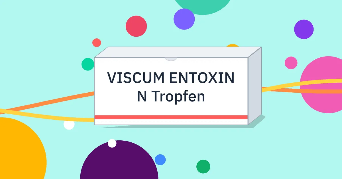 Symbolbild: Packung mit der Aufschrift VISCUM ENTOXIN N Tropfen (PZN 06184892) – Verfügbarkeit und Bezug in Apotheken in Frankfurt am Main