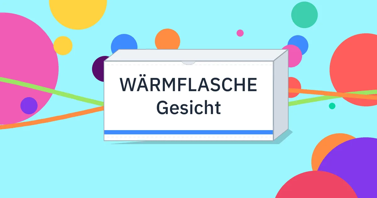 Symbolbild: Packung mit der Aufschrift WÄRMFLASCHE Gesicht (PZN 01979204) – Verfügbarkeit und Bezug in Apotheken in Frankfurt am Main