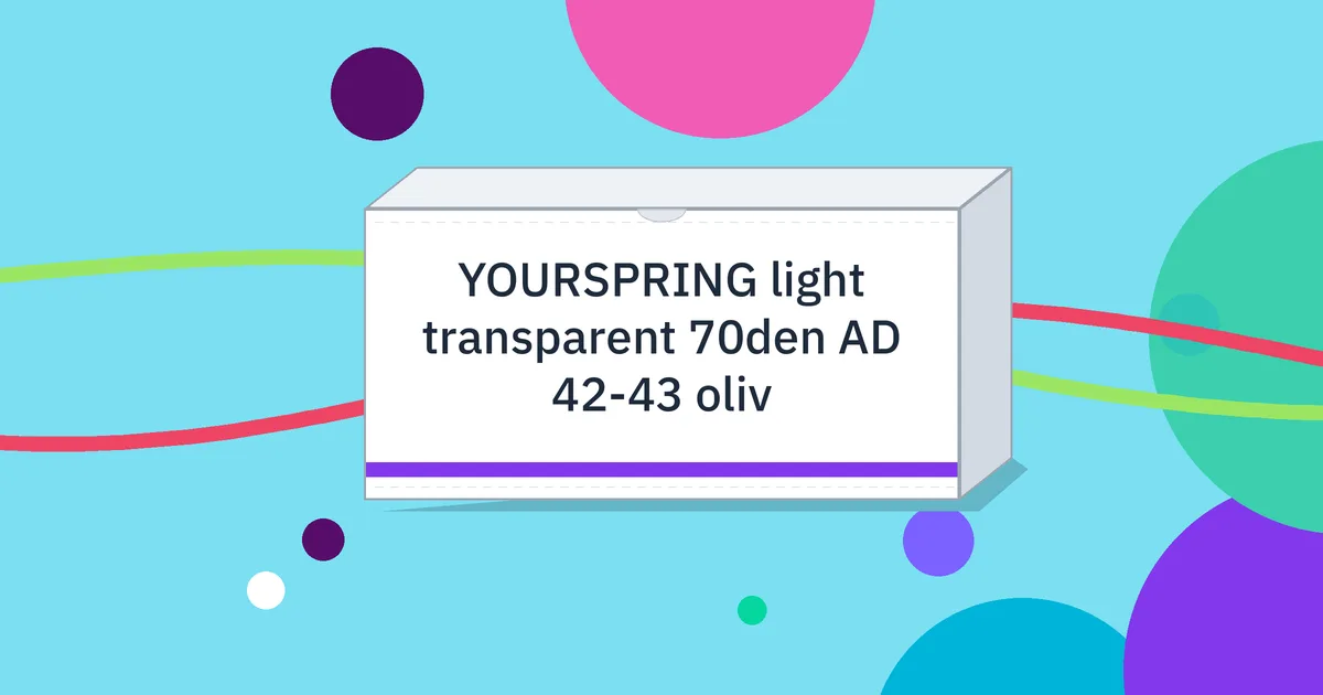 Symbolbild: Packung mit der Aufschrift YOURSPRING light transparent 70den AD 42-43 oliv (PZN 18056159) – Verfügbarkeit und Bezug in Apotheken in Frankfurt am Main