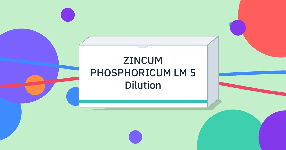 Symbolbild: Packung mit der Aufschrift ZINCUM PHOSPHORICUM LM 5 Dilution (PZN 13297289) – Verfügbarkeit und Bezug in Apotheken in Frankfurt am Main