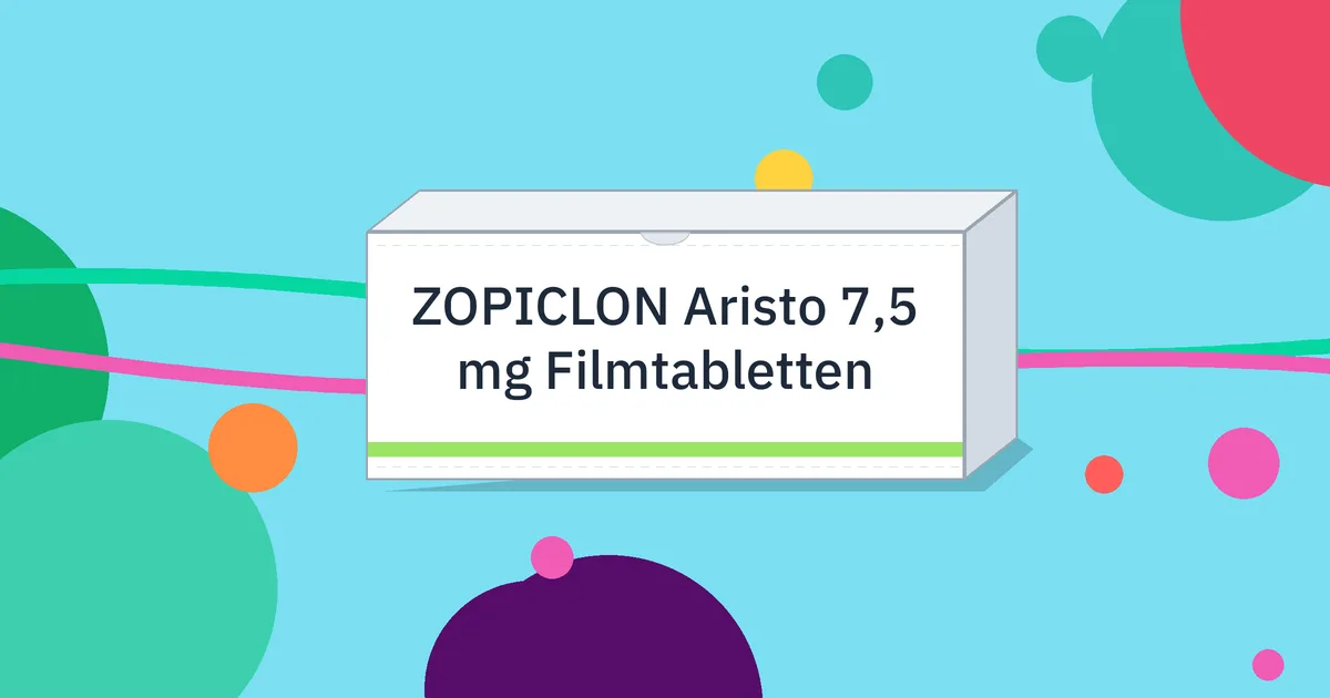 Symbolbild: Packung mit der Aufschrift ZOPICLON Aristo 7,5 mg Filmtabletten (PZN 09706931) – Verfügbarkeit und Bezug in Apotheken in Frankfurt am Main