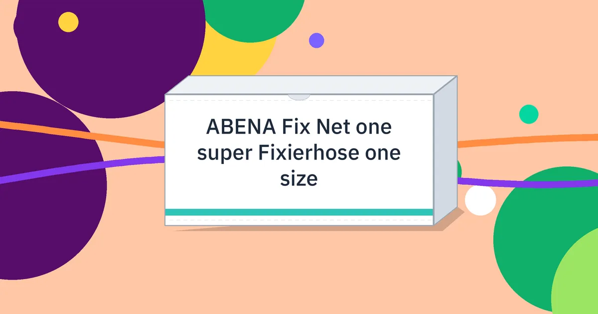 Symbolbild: Packung mit der Aufschrift ABENA Fix Net one super Fixierhose one size (PZN 18161904) – Verfügbarkeit und Bezug in Apotheken in Frankfurt am Main