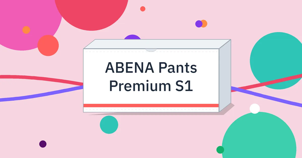 Symbolbild: Packung mit der Aufschrift ABENA Pants Premium S1 (PZN 20589874) – Verfügbarkeit und Bezug in Apotheken in Frankfurt am Main