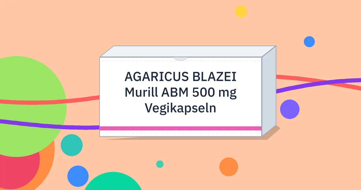 Symbolbild: Packung mit der Aufschrift AGARICUS BLAZEI Murill ABM 500 mg Vegikapseln (PZN 16665581) – Verfügbarkeit und Bezug in Apotheken in Frankfurt am Main