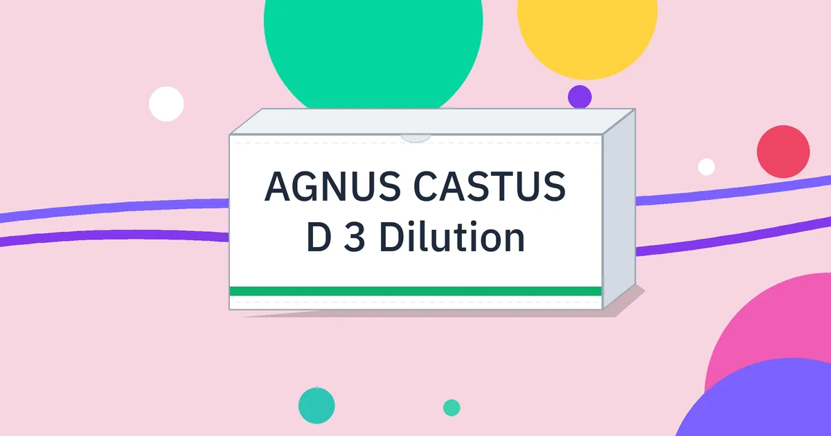Symbolbild: Packung mit der Aufschrift AGNUS CASTUS D 3 Dilution (PZN 02892505) – Verfügbarkeit und Bezug in Apotheken in Frankfurt am Main