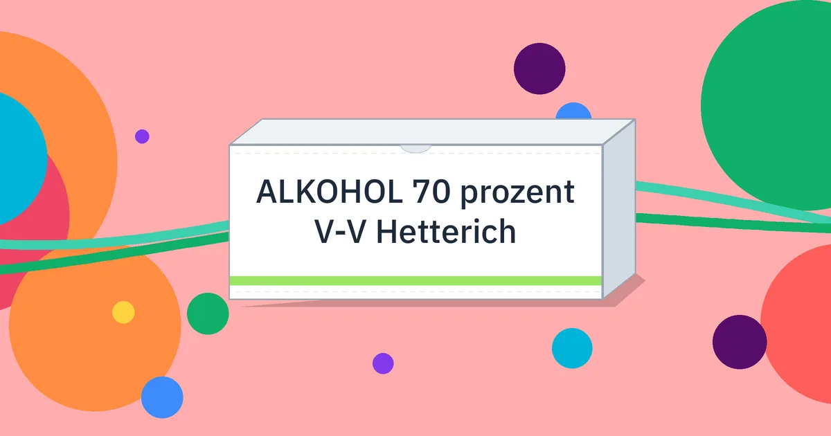 Symbolbild: Packung mit der Aufschrift ALKOHOL 70 prozent V-V Hetterich (PZN 04769683) – Verfügbarkeit und Bezug in Apotheken in Frankfurt am Main