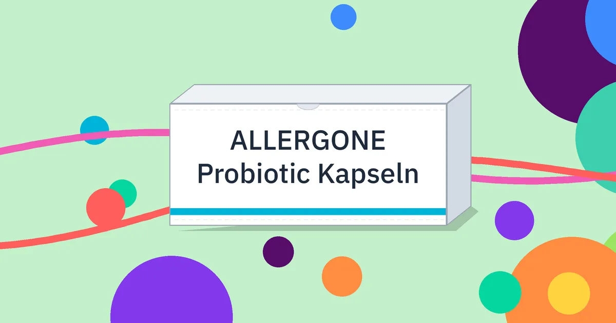 Symbolbild: Packung mit der Aufschrift ALLERGONE Probiotic Kapseln (PZN 13360102) – Verfügbarkeit und Bezug in Apotheken in Frankfurt am Main
