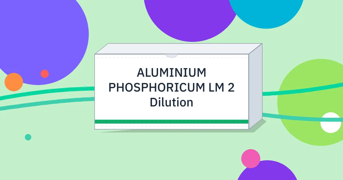 Symbolbild: Packung mit der Aufschrift ALUMINIUM PHOSPHORICUM LM 2 Dilution (PZN 13317046) – Verfügbarkeit und Bezug in Apotheken in Frankfurt am Main