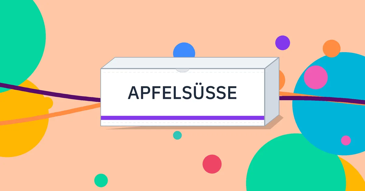 Symbolbild: Packung mit der Aufschrift APFELSÜSSE (PZN 10020239) – Verfügbarkeit und Bezug in Apotheken in Frankfurt am Main