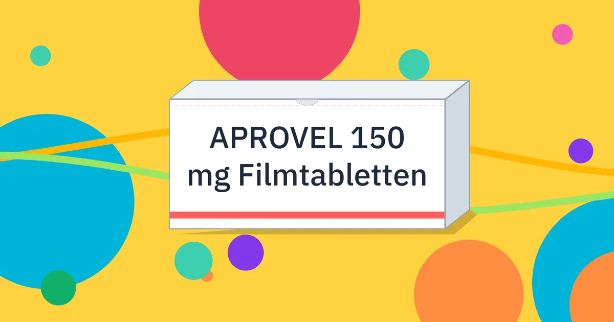 Symbolbild: Packung mit der Aufschrift APROVEL 150 mg Filmtabletten (PZN 13784919) – Verfügbarkeit und Bezug in Apotheken in Frankfurt am Main