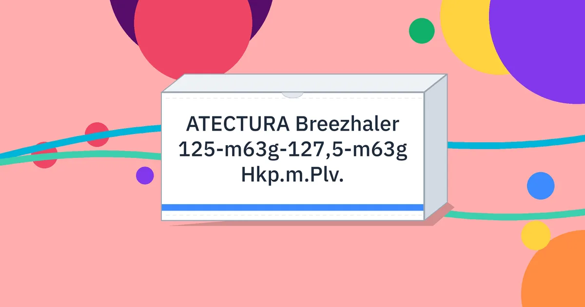 Symbolbild: Packung mit der Aufschrift ATECTURA Breezhaler 125-m63g-127,5-m63g Hkp.m.Plv. (PZN 16384936) – Verfügbarkeit und Bezug in Apotheken in Frankfurt am Main