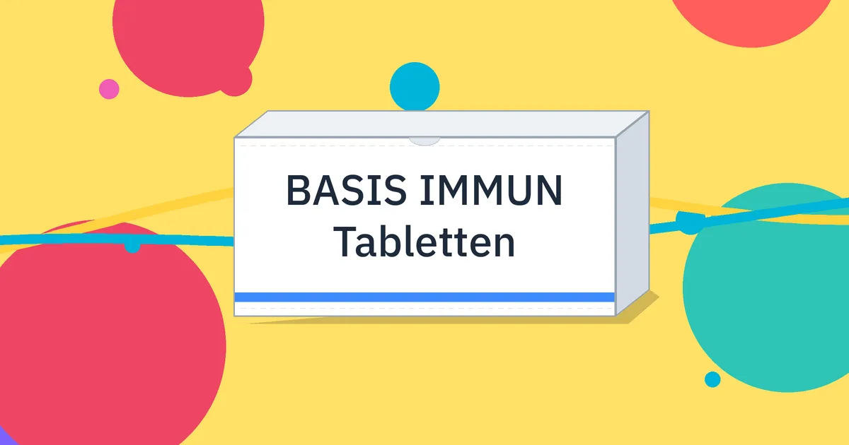 Symbolbild: Packung mit der Aufschrift BASIS IMMUN Tabletten (PZN 06455322) – Verfügbarkeit und Bezug in Apotheken in Frankfurt am Main
