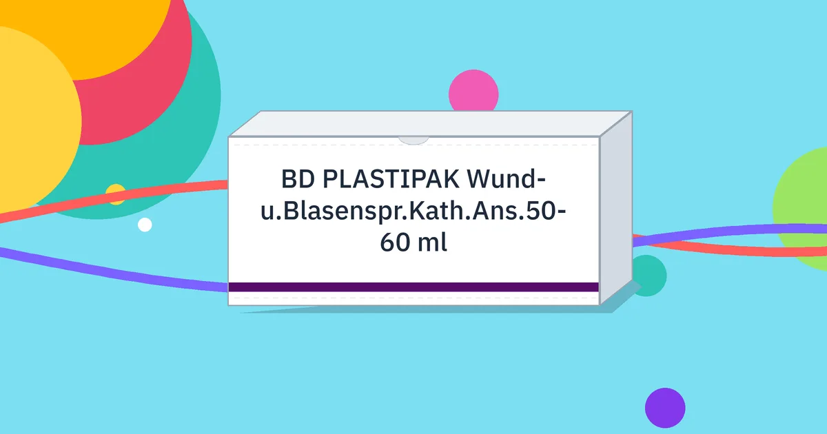 Symbolbild: Packung mit der Aufschrift BD PLASTIPAK Wund-u.Blasenspr.Kath.Ans.50-60 ml (PZN 07664217) – Verfügbarkeit und Bezug in Apotheken in Frankfurt am Main
